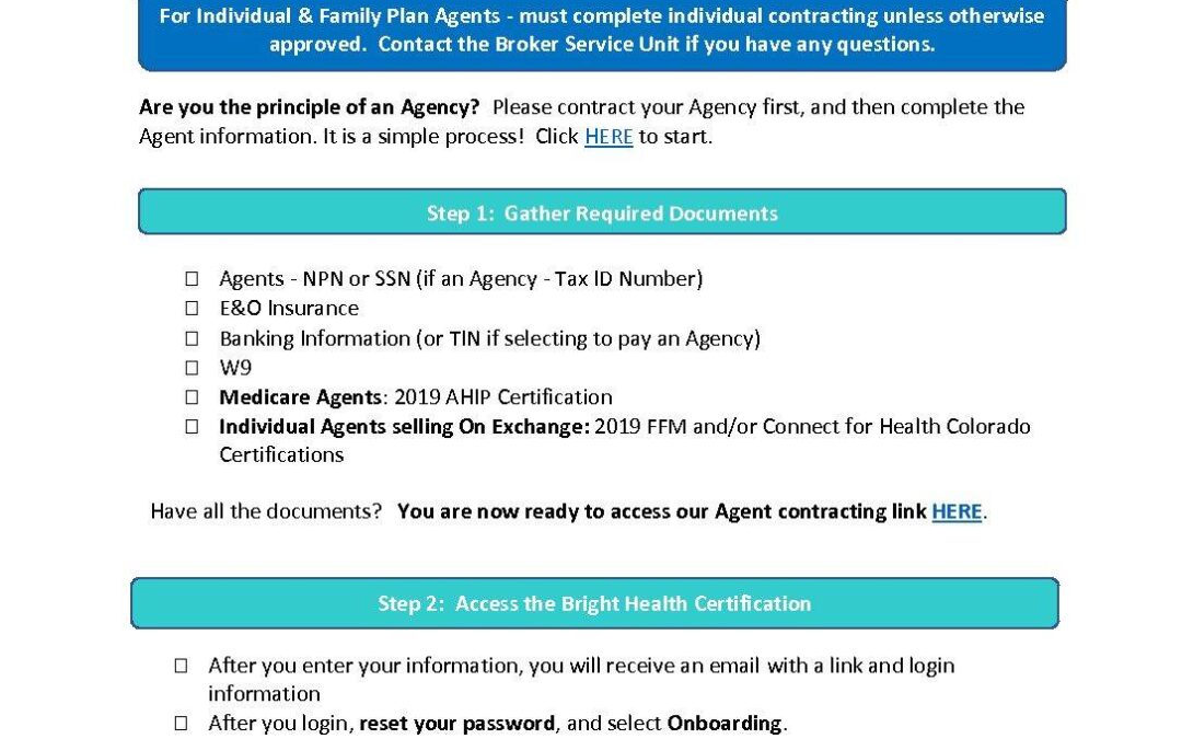BrightHealth_Certification_How_to_Guide | Agent Pipeline