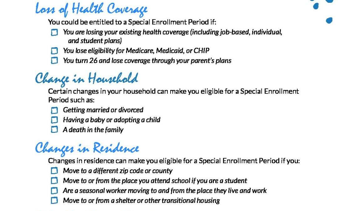 SEP Cheat Sheet for ACA | Agent Pipeline